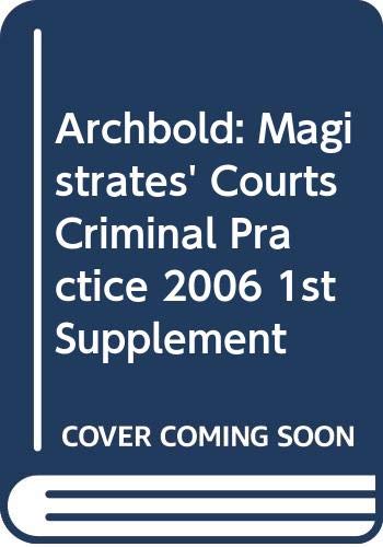 Archbold: Nicola Padfield: 9780421926806: Amazon.com: Books