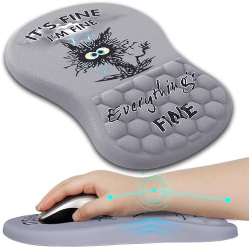 Amazon.com: L-SPOUTTO Mouse Pad with Wrist Rest,Ergonomic Mouse Pad ...