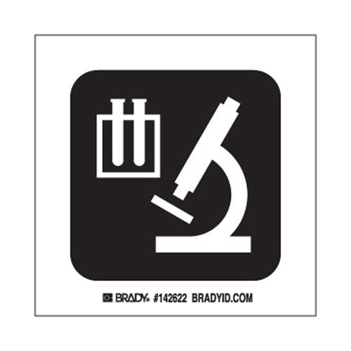 Brady 142568, Laboratory 8" H X 8" W (with Picto), (Pack of 20 pcs ...