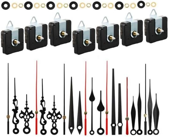 Amazon.com: 7 Sets Quartz Clock Movement Mechanism, Silent Short Shaft ...