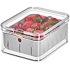iDesign Crisp Berry Plastic Refrigerator and Pantry Bin, Modular ...