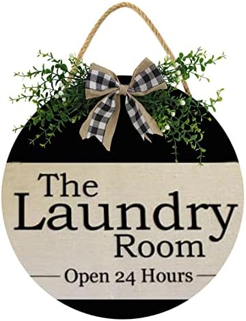 Amazon.com : Laundry Signs Wall Art Laundry Room Sign | Rustic Laundry ...