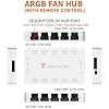 Amazon.com: TUMMASTER ARGB Fan HUB 5V-3Pin LED Hub 4 Pin PWM Fan Controller RF Remote (J-10 ...