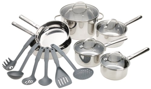 Buy Philippe Richard 16-Piece Stainless Steel Cookware Set Online at ...