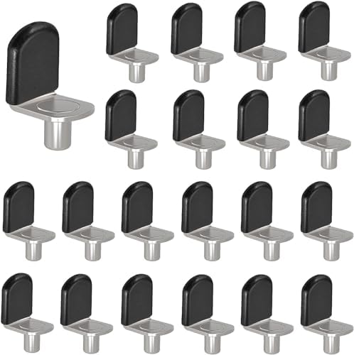 Shelf Support Pegs 20Pcs 5mm L Shape Metal Shelf Pins with Rubber ...