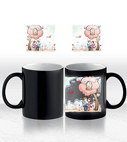 Buy AKP SUBLIMATION Couple in a Swing Magic Mug 325ml Online at Low ...