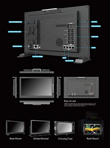 LILLIPUT 17.3" Q17 FHD PRO SDI Filmmaking Monitor 3D Lut HDR Waveform ...