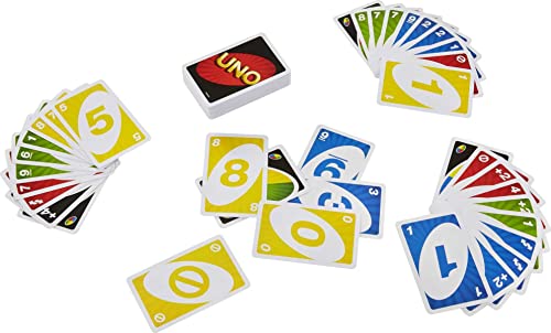 Mattel Games UNO Card Game, Multi, 8 x 3-3/4 x 81/100 in (42003 ...