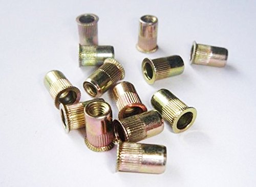 VEDA® 25 pcs of M4 Threaded Metric Steel Rivet Nut Rivnut Insert ...
