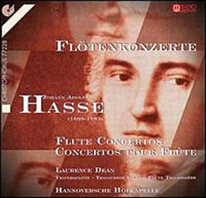 Johann Adolf Hasse, Laurence Dean - Hasse: Flute Concertos / Dean ...
