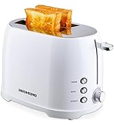 Amazon.com: REDMOND 2 Slice Toaster Retro Stainless Steel Toaster with ...