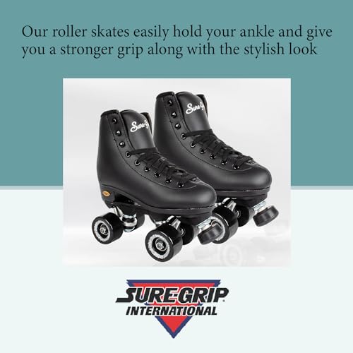 Snapklik.com : Sure Grip Fame Men & Women Premium Roller Skates Black ...