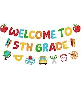 Amazon.com: Welcome to 1st Grade Banner First Day of School Decoration ...