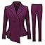Amazon.com: YUNCLOS Women's Double Breasted 2 Piece Suit Set 2 Button ...