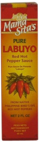 Amazon.com : Mama Sita's Pure Labuyo Red Hot Pepper Sauce, 2 fl oz 1 ...
