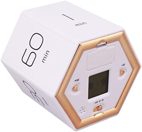 Amazon.com: Rotating Productivity Timer with Clock, Timer with 5/15/30/45/60 Minute Presets ...