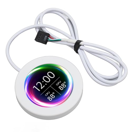 2.1 Inch AIO Computer Temp Monitor, Mini PC CPU HDD Data Monitor ...