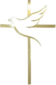 Amazon.com: 10pcs of Acrylic Religious Cake Topper - Dove and Cross ...