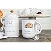 Amazon.com: Mud Pie Vintage Inspired Ceramic Mug Spoon-Par Tea Cup Set ...