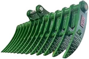 Amazon.com : Land Clearing Root Rake 90" Width for Excavator Hitachi ...