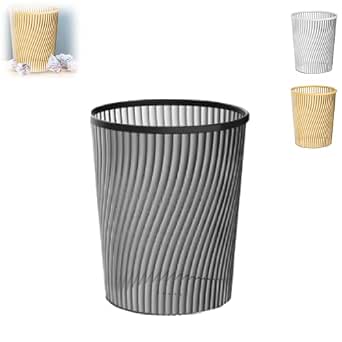 Amazon.com: Refined Trash Can - Lightly Threaded & Vertical Translucent ...
