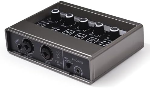 Btuty Audio Interface Professional Recording XLR Audio Interface DSP ...