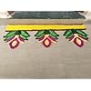 Buy Handmade Fur Woolen Rangoli Mat, 3 Ft x 1.2 Ft, Canvas Back ...