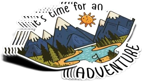 Amazon.com: (5Pcs) It's Time for an Adventure Sticker Camping Hiking ...