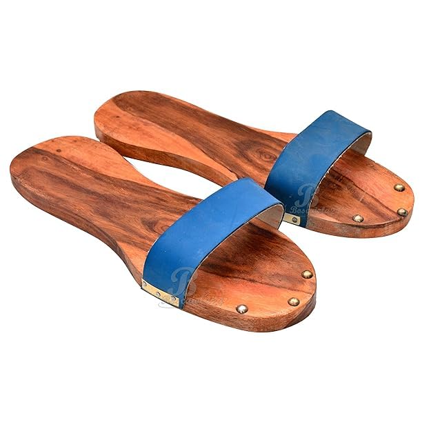 Eversky01 Handicraft Wooden Sleepar Slippers Khadau Khadao Foot Feet ...