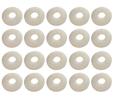 M6 X 18mm Nylon White Penny Washers Fender Repair Washer Mudguard DIN ...