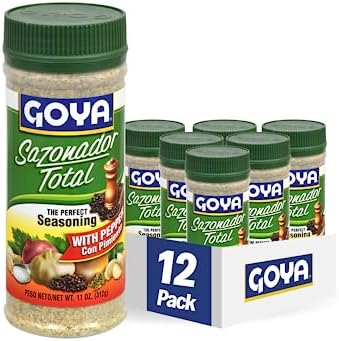 Amazon.com: Goya Foods Sazonador Total Condimento con pimienta, 11 ...