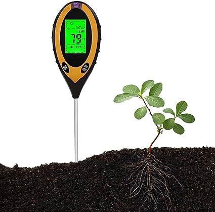 Real Instruments 4 in 1 Soil Ph Tester Moisture Meter Gardening Water ...
