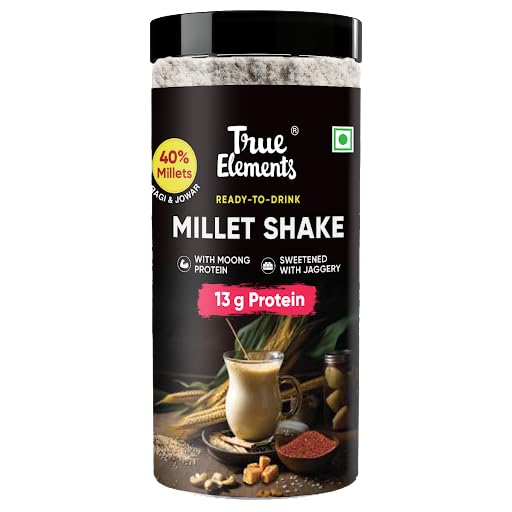 Millet Protein Shake 450gm by True Elements- Healthy Shake for Weight ...