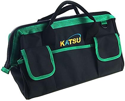 KATSU Small Tool Bag 40 x 23 x 25cm Multi Purpose Durable Double Canvas ...