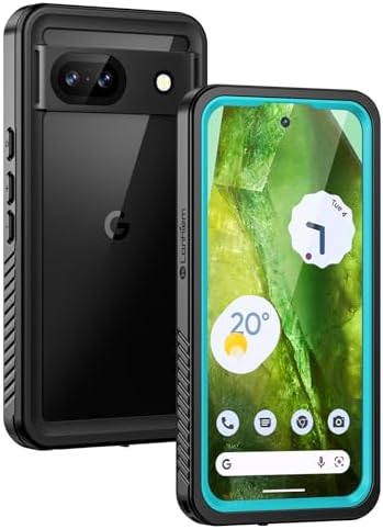 Amazon.com: Lanhiem for Pixel 8a Case, IP68 Waterproof Dustproof, Built-in Screen Protector ...
