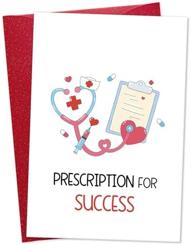 Amazon.com: DISJOURNEY Medical School Graduation Card - Prescription ...