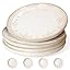 Amazon.com | Artena Large Ceramic Dinner Plates Set Of 4, 10.75 Inch ...