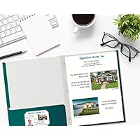 Teal Paper 2 Pocket Folders with Prongs, 50 Pack, by Better Office ...