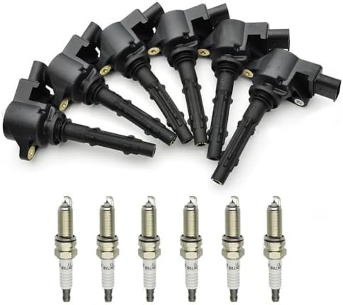 Amazon.com: Alikali Set of 6 Ignition Coils UF535 Pack & Spark Plugs ...