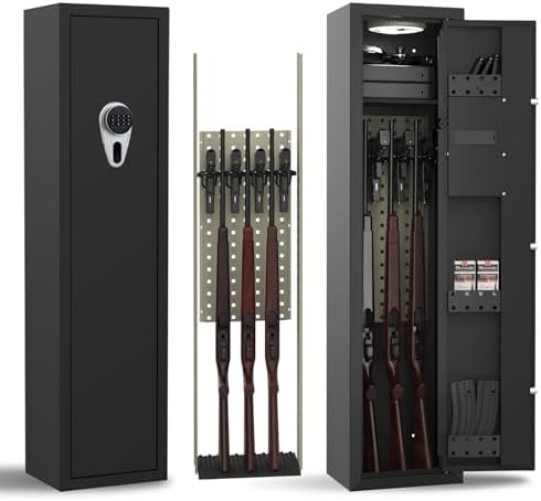 Amazon.com: MAXSafes 3-7 Rifle Pistol Gun Cabinet, Gun Safe for ...