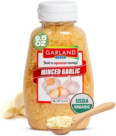 Amazon.com : Garland Food Squeezable Minced Garlic in Water 9.5 oz ...