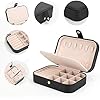 Amazon.com: FEISCON Small Jewelry Box Necklace Ring Storage Organizer ...