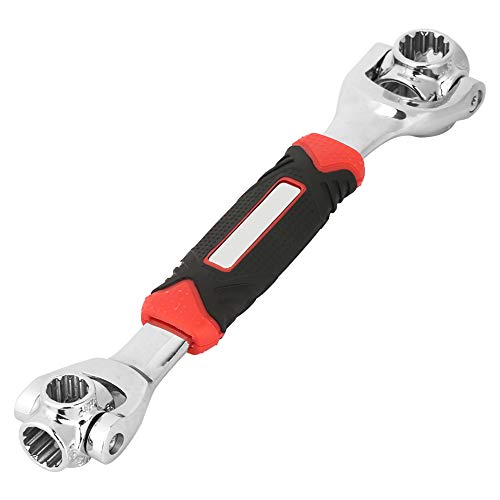 Socket Wrench 8 in 1 Multi-Functional 360 Degree Casing Socket Ratchet ...