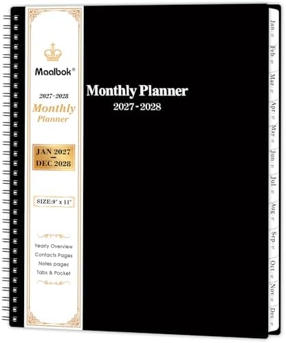 Amazon.com : 2027-2028 Monthly Planner/Calendar - January 2027 ...