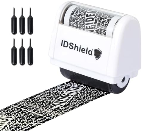 Amazon.com: Identity Theft Protection Roller Stamp-with 6 Refills- ID ...