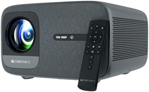 ZEBRONICS PIXAPLAY 29, Smart Projector, 14500 Lumens, Dolby Audio, 4K ...