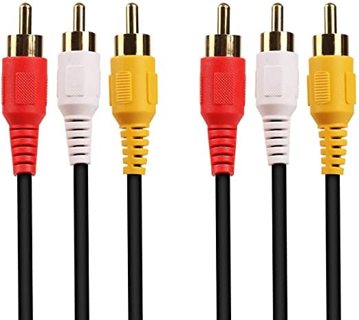 SPR Male to Male 3 RCA Audio Video AV Cable. Suitable for TV LC LED ...