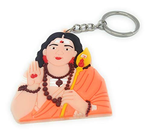 Shiani Lord Swami Samarth Rubber Keychain and Keyring (Multicolour ...