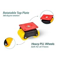 Zarooni's Castor Wheels Heavy Duty Furniture Moving Wheels 850kg Load ...