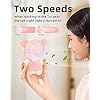 Amazon.com: JIAGE Portable Handheld Fan,Small Desk Fan USB Rechargeable ...